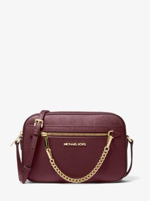 Jet Set Large Saffiano Leather Crossbody Bag Michael Kors Pre Loved